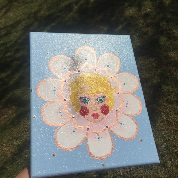 Hand Crafted | Wall Decor | Original Painting Flowerface | Poshmark
